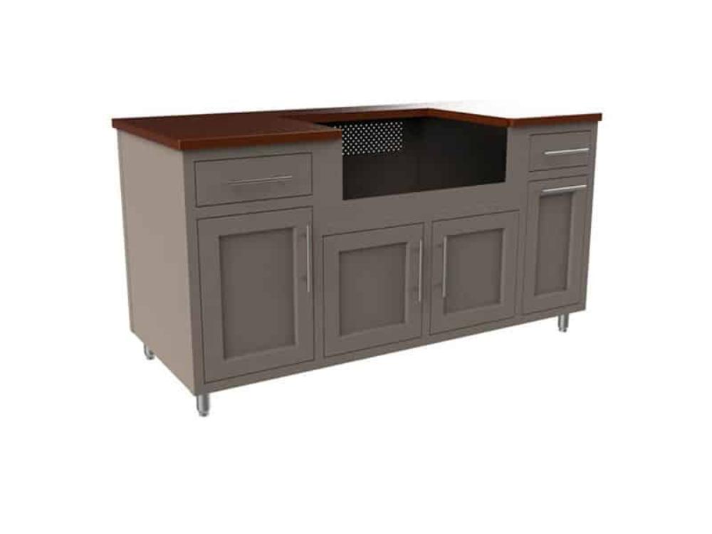 Challenger Designs | 67.25" Coastal Series Outdoor Kitchen Island - The ...